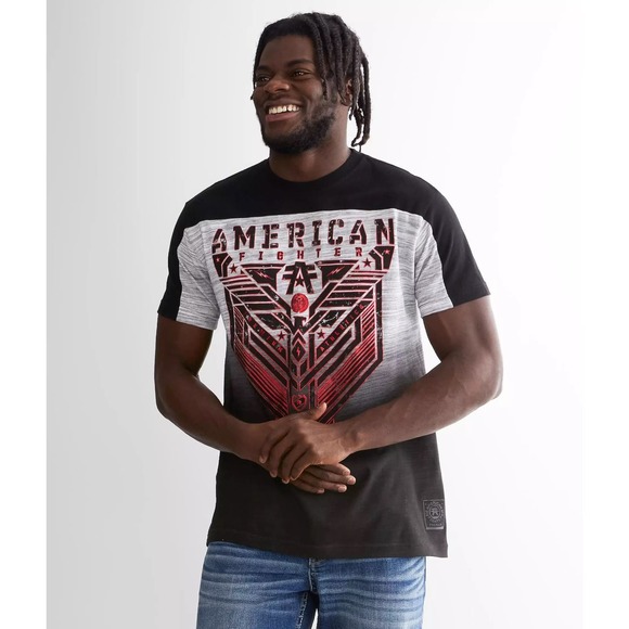 American Fighter | Shirts | American Fighter Mens Finley Red Reactive ...